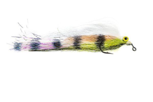 Solitude Flashtail Clouser - Olive/White (3-Pack) - Fin & Fire Fly Shop
